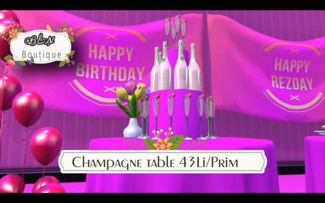 Second Life Marketplace - B&N Happy Birthday and rezday pink - Set