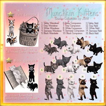 Second Life Marketplace - JIAN Munchkin Kittens :: Tuxedo Wandering ...