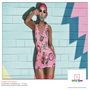 Second Life Marketplace - TokyoDash-Barbie Boi Dress-v-tech+Maitreya-DEMO-