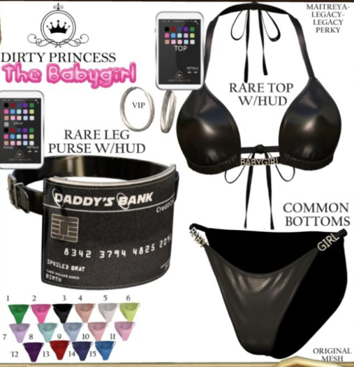 Second Life Marketplace - DIRTY PRINCESS- The Babygirl Princess Bottom ...