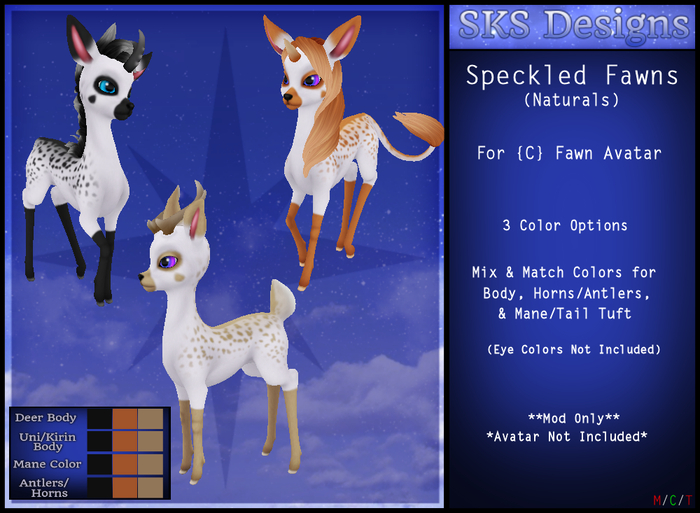 Second Life Marketplace - SKS Speckled Fawn Mod Kit - Natural