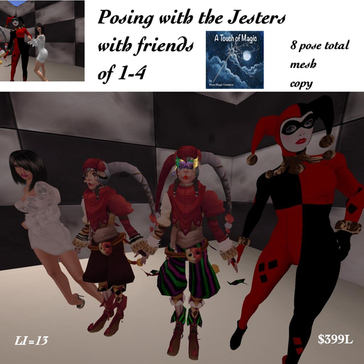 Second Life Marketplace - Posing with the Jesters friends 1-4-BOX