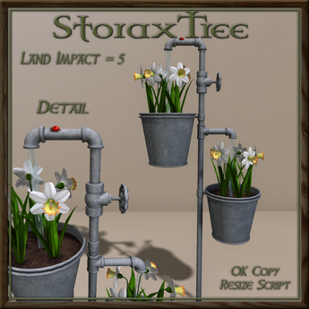 Second Life Marketplace - Faucet & Bucket Planter A2