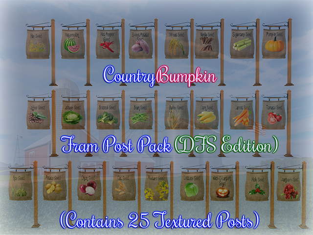 Second Life Marketplace - [CB] Farm Post Pack (DFS Edition)