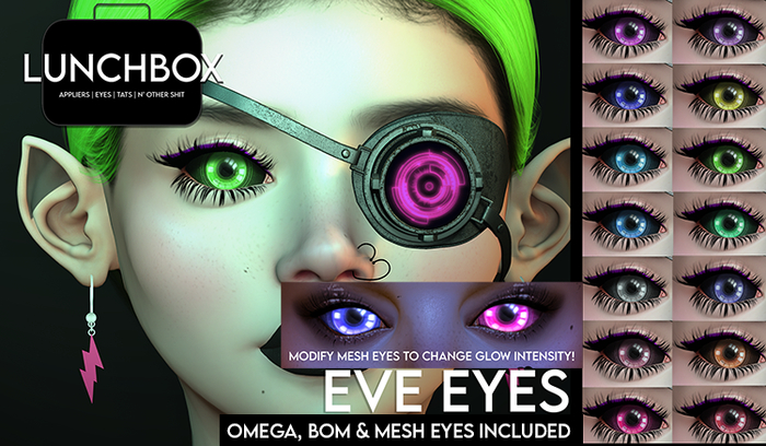 Second Life Marketplace - Lunchbox EVE Eyes DEMO - Wear Me!