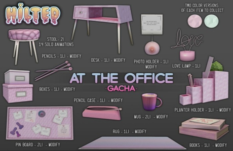 Second Life Marketplace - HILTED- At the Office Gacha - Blue Boxes