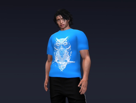 Second Life Marketplace - B&L: Owl T-Shirt for Belleza Jake body with ...