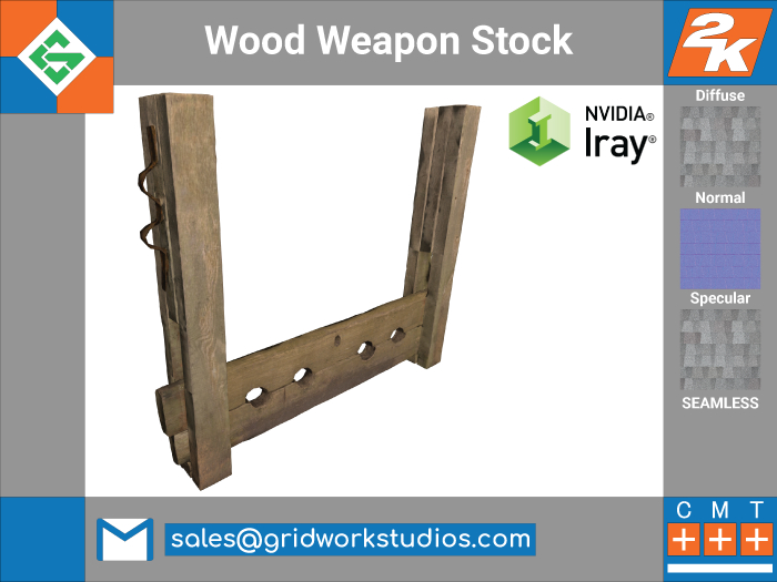 Second Life Marketplace - MESH: Wood Weapon Stocks