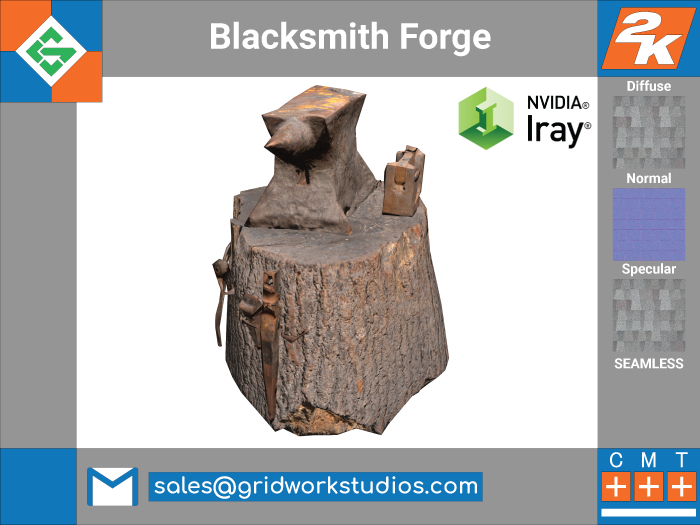 Second Life Marketplace - MESH: Blacksmith Forge