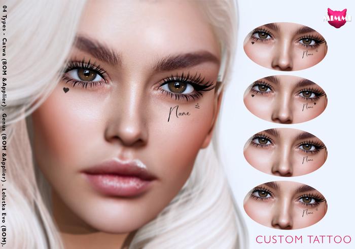 Second Life Marketplace - Mimmi Collection #Custom Tattoo Fatpack