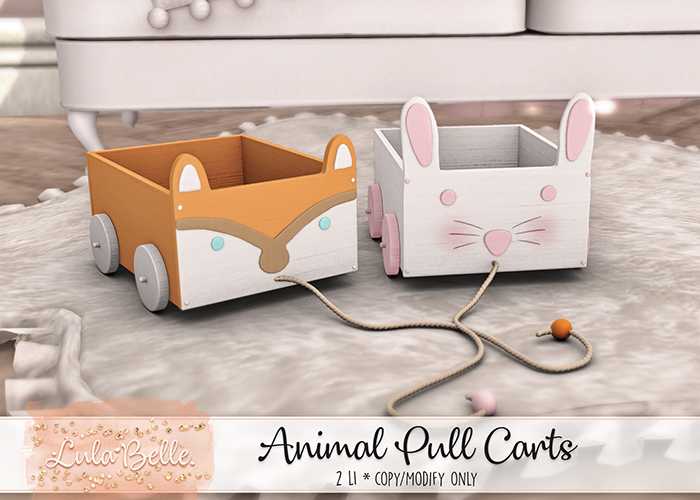 Second Life Marketplace - {Lula Belle} Animal Pull Carts [boxed]