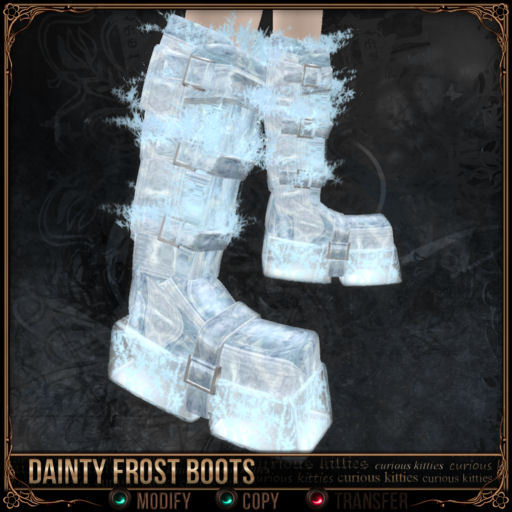 Second Life Marketplace - =^.^= Curious Kitties - Dainty Frost Boots