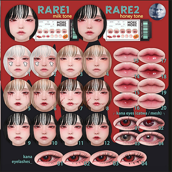 Second Life Marketplace - more more. kana skin gacha_6 (genus) (box)