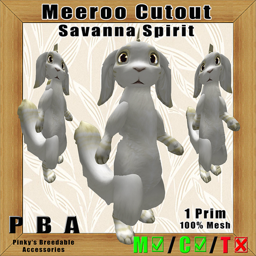 Second Life Marketplace - Meeroo Cutout Savanna Spirit