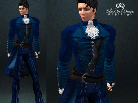 Second Life Marketplace - Vanguard Pirate Outfit - Blue
