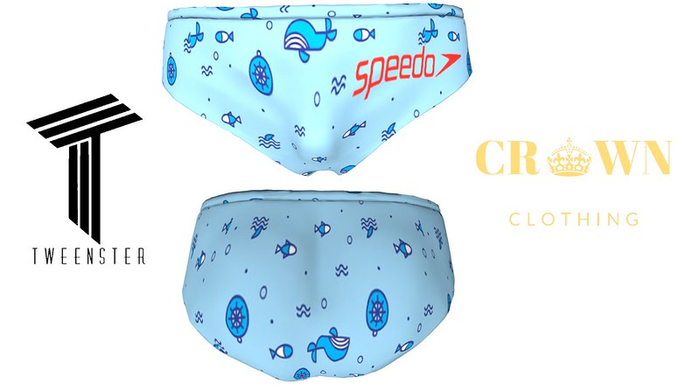 Second Life Marketplace - [Crown] Tweenster Blue Whale Speedo