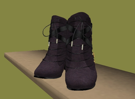 Second Life Marketplace - Maitreya/Slink Strappy Suede Ankle Boots Boxed