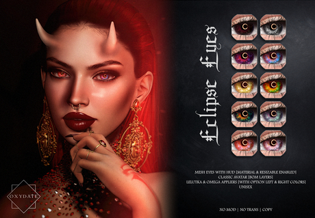 Second Life Marketplace - Oxydate. [Eclipse] Eyes
