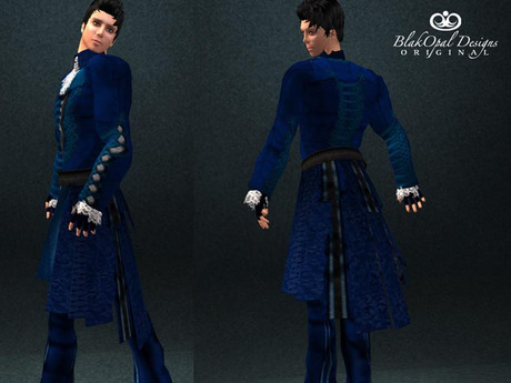 Second Life Marketplace - Vanguard Pirate Outfit - Blue