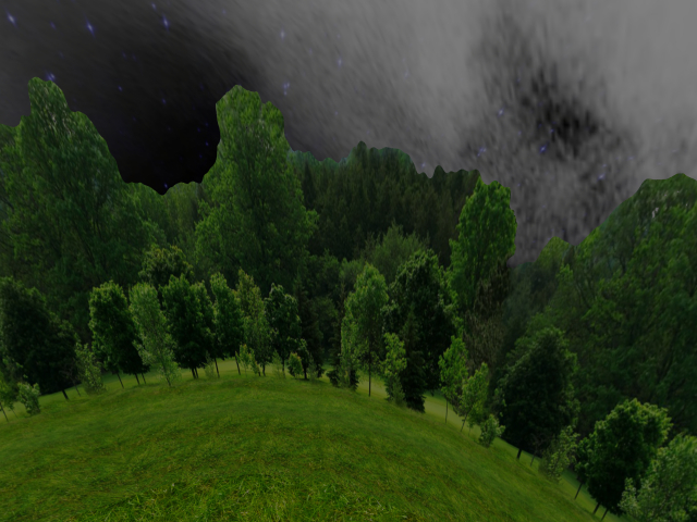Second Life Marketplace - park at night with animated clouds night sky dome