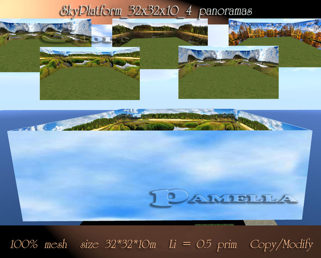 Second Life Marketplace - SkyPlatform_32x32x10_4 panoramas (BOX)