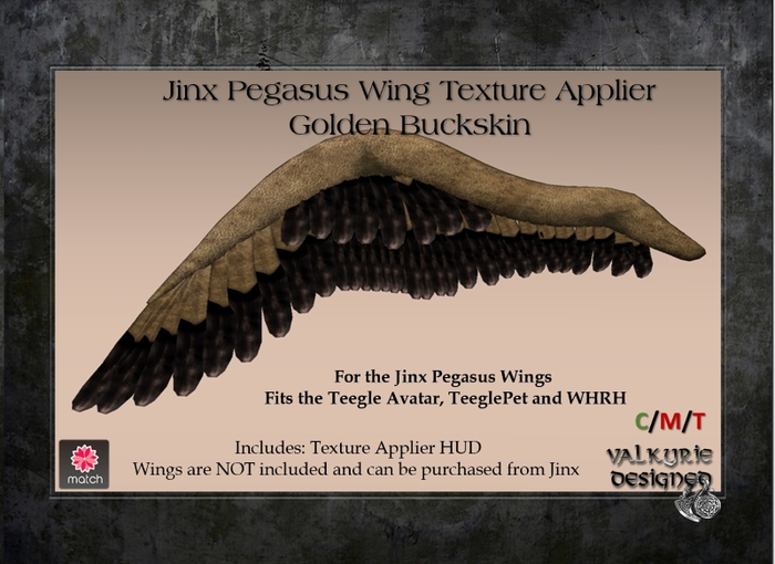 Second Life Marketplace - Valkyrie Designed - Golden Buckskin Jinx ...