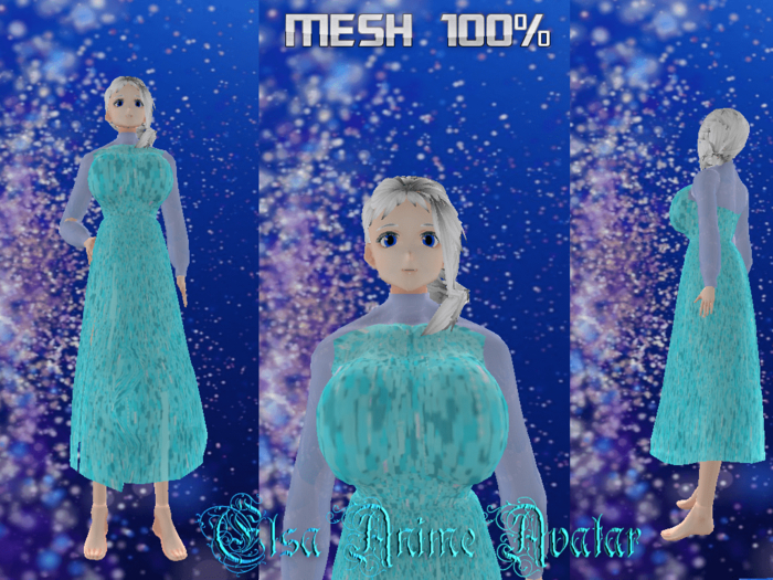 Second Life Marketplace - ELSA NOMOE AVATAR ANIME MESH COMPLETE