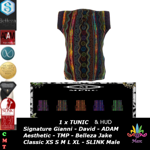 Second Life Marketplace - M - T Shirt TUNIC ( H ) - Hex Boho - Most ...