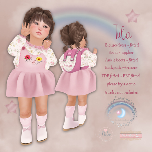 Second Life Marketplace - OUD Tula II Pink TDB & BBT Fitted DEMO