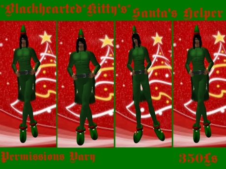 Second Life Marketplace - *BHK* Santa's Helper*Male*(Green)