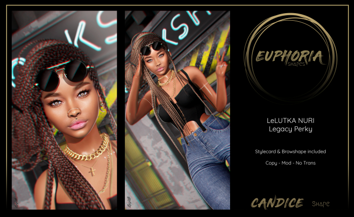 Second Life Marketplace - EUPHORIA Shapes - CANDICE Shape ( LeLUTKA ...