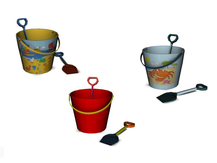 Second Life Marketplace - Groot Beach Bucket and shovel FULL PERM