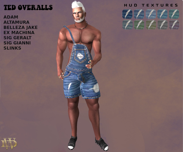 Second Life Marketplace - TEDD OVERALLS RIPPED