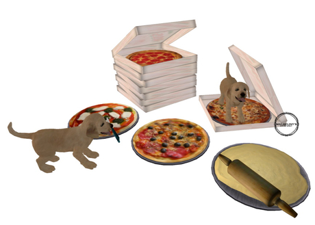 Second Life Marketplace - *TT* Puppy and pizza