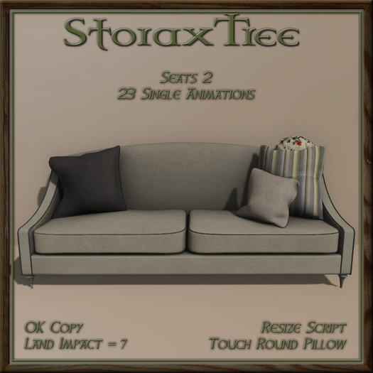Second Life Marketplace - Antique Sofa B5