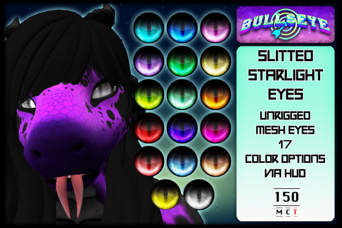 Second Life Marketplace - (B) Slitted Starlight Eyes