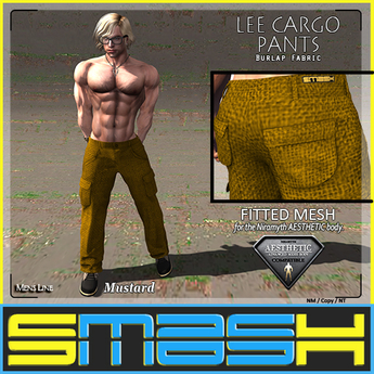 Second Life Marketplace - SMASH - Lee Cargo Pants (Mustard)