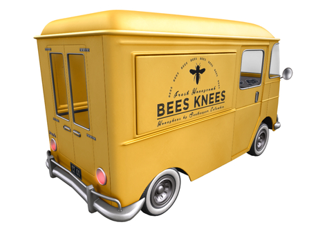 Second Life Marketplace - brocante. delivery van gacha / bees