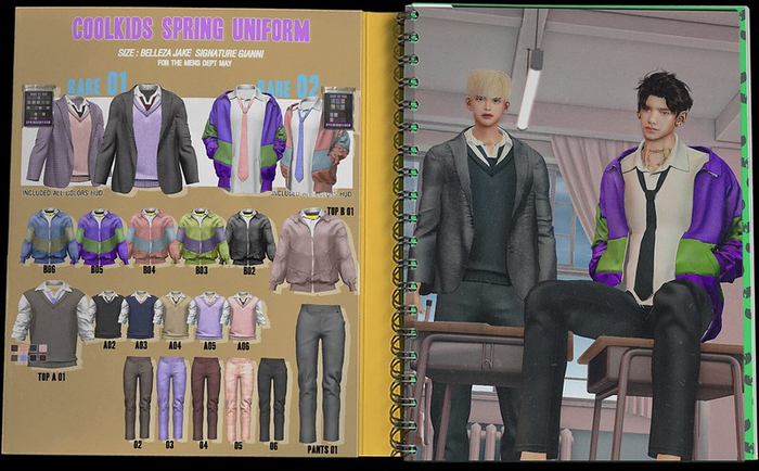 Second Life Marketplace - coolkids "spring uniform"topA03 (gianni)