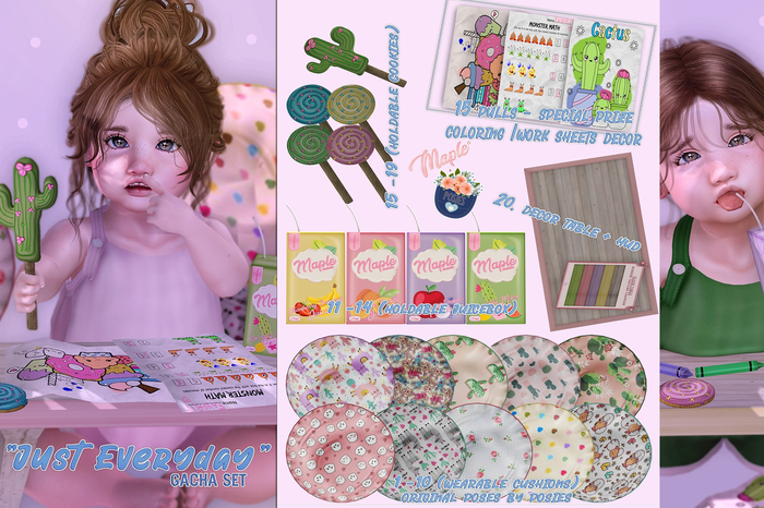 Second Life Marketplace - [m] just everyday - cactus cookie pop (boxed)