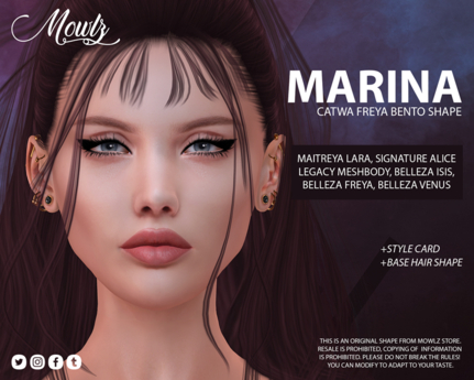 Second Life Marketplace - (SPECIAL OFFER) MOWLZ - MARINA SHAPE BENTO ...