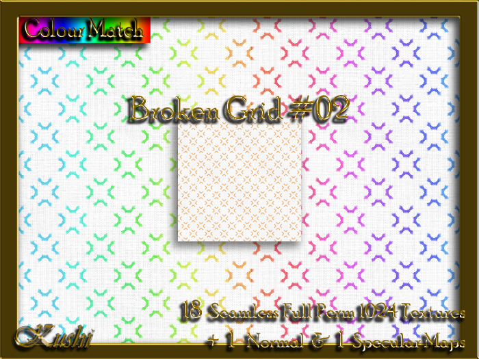 Second Life Marketplace - Broken Grid #02 Textures