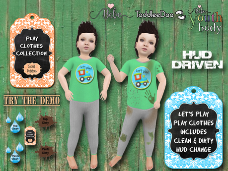 Second Life Marketplace - Play Clothes Collection for BYB, Bebe & TD ...