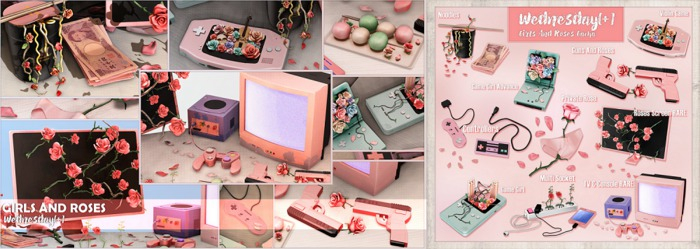 Second Life Marketplace - Wednesday[+] ~ Girls And Roses ~ Violin Game ...