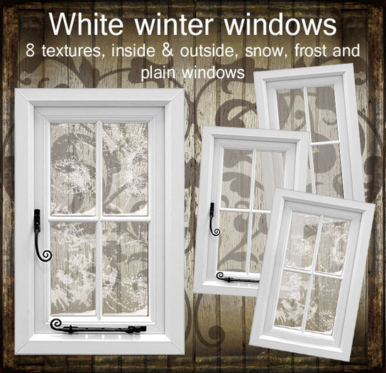 Second Life Marketplace - White winter windows - NEW TEXTURES