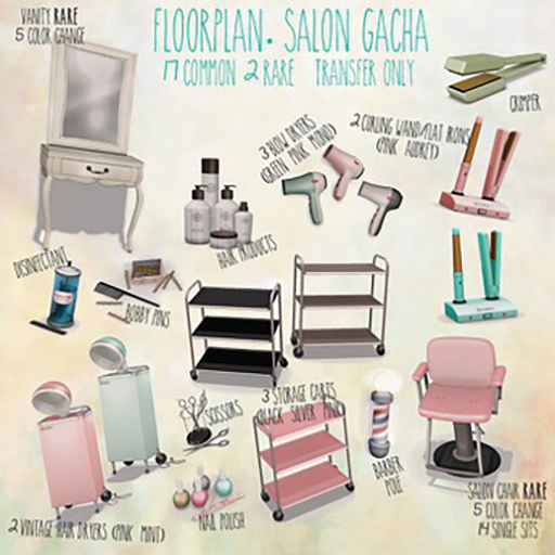 Second Life Marketplace - floorplan. hair products
