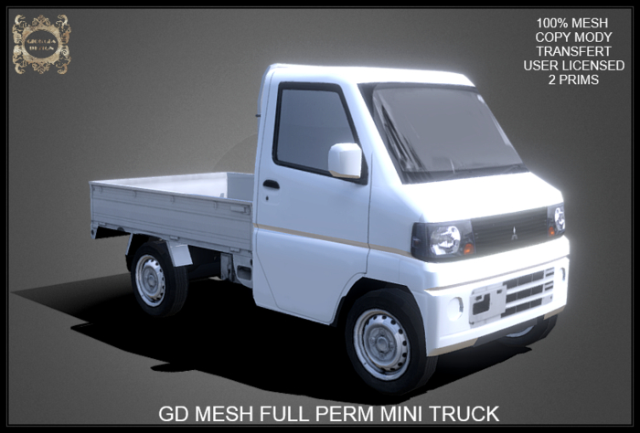 Second Life Marketplace - GD MESH FULL PERM MINI TRUCK