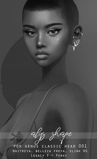 Second Life Marketplace - [CATPLNT] 'alys' shape // genus classic face ...