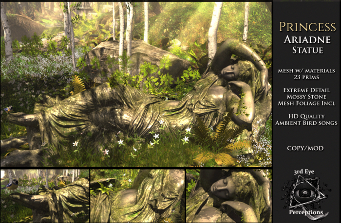 Second Life Marketplace - Resting Princess Ariadne Statue
