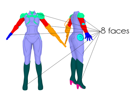 Second Life Marketplace - Full Perm Female Sci-fi Cyborg Security Robo ...